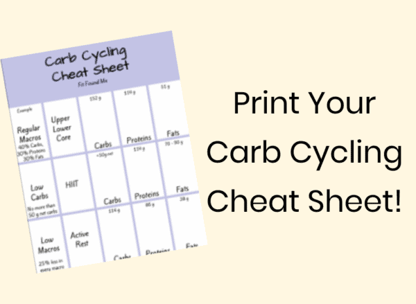 How to Carb Cycle to Lose Weight + Get Your 28 Day Meal Plan