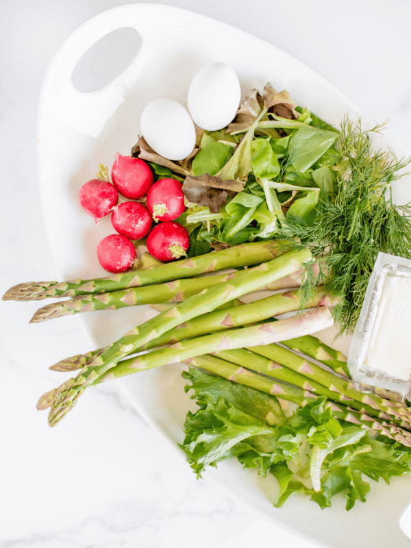 Cold Asparagus Salad Recipe (with Shaved Asparagus)