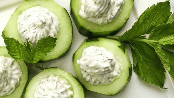 Cucumber Cups Appetizers (Stuffed)