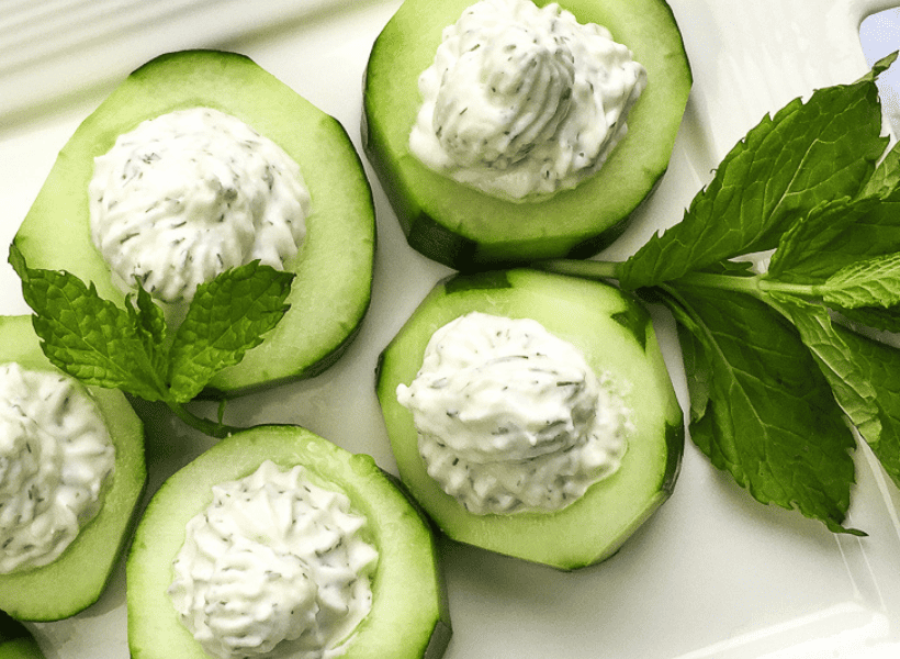Cucumber Cups Appetizers (Stuffed)