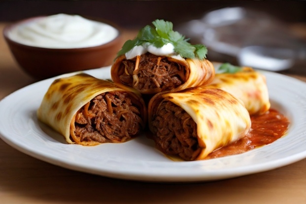 Beef Enchilada Roll-Ups Recipe